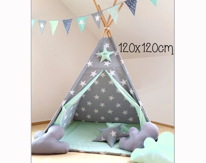 Tipi With Window Ceiling 120 X 120 Cm - Etsy