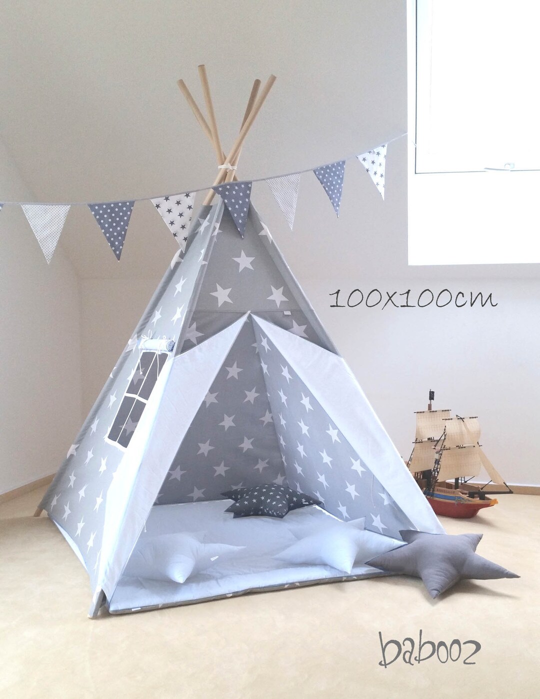 Tipi Grey-white Ceiling - Etsy