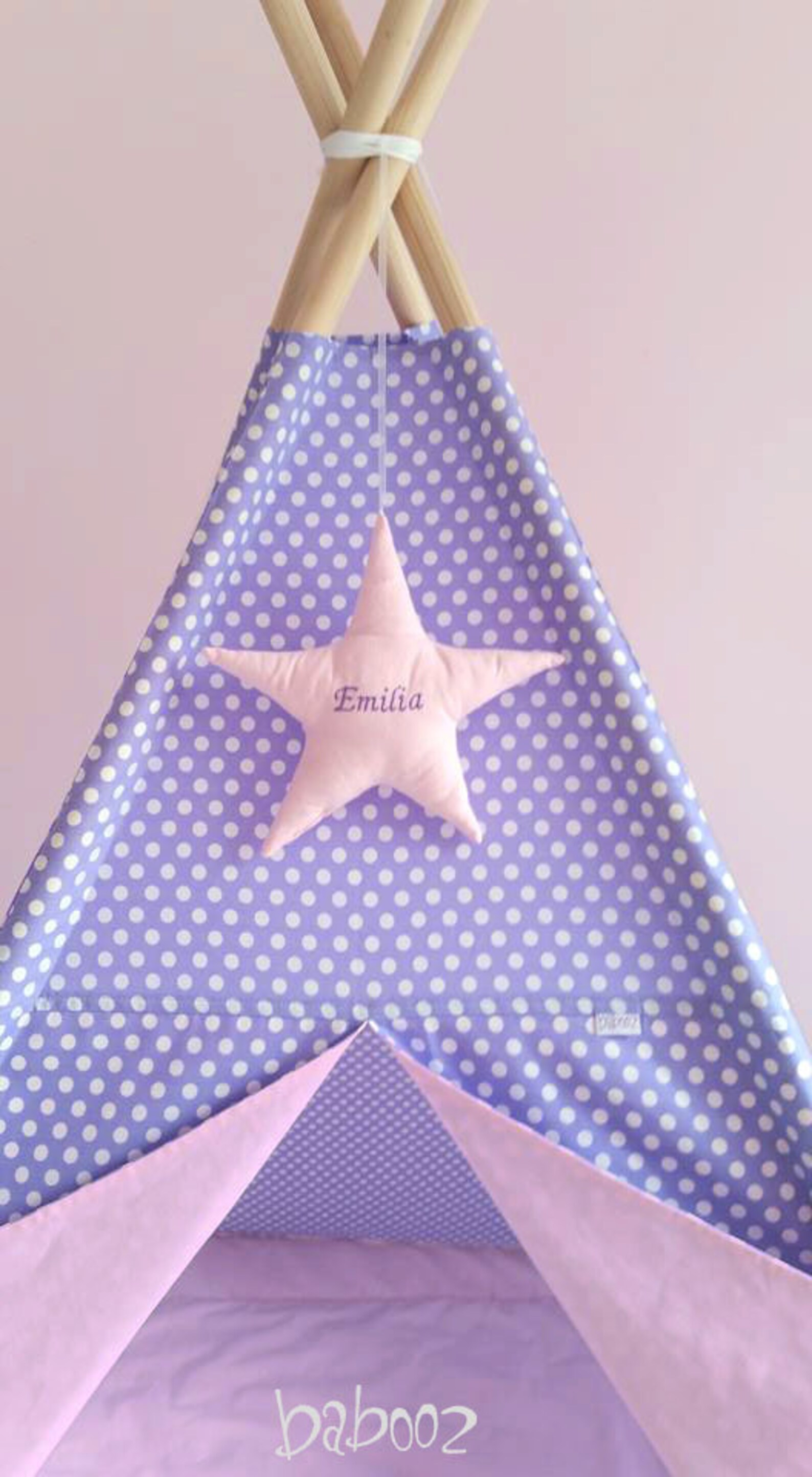 Children's Tipi With Name Ceiling - Etsy