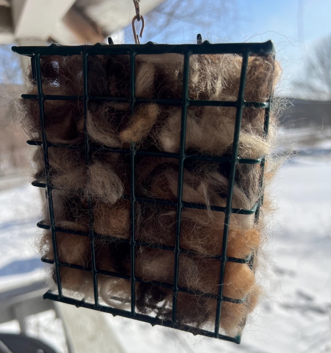 Bird Nesting Box With Alpaca Fiber - New Size - Etsy