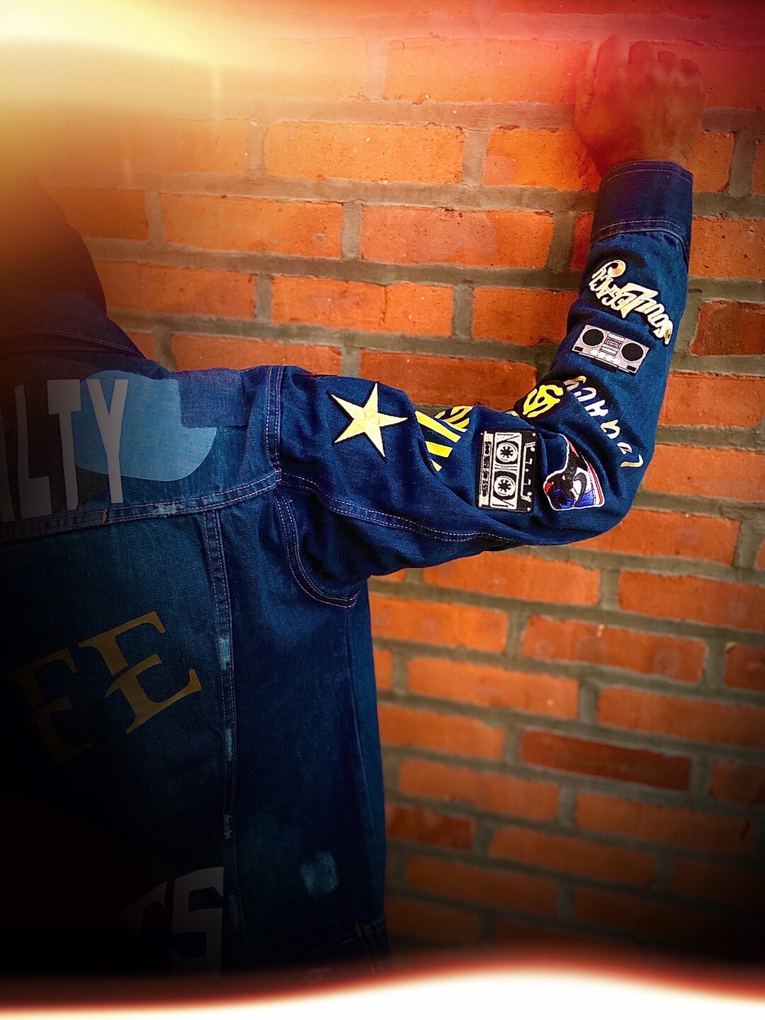 Men’s Custom Patch NYC Denim Jacket - Etsy