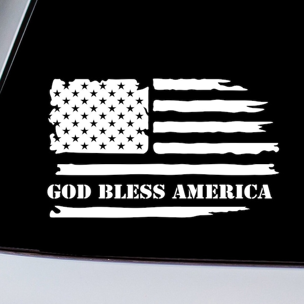 Bless America Decal Etsy