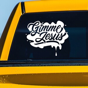Gimme Jesus Vinyl Decal Sticker - Etsy