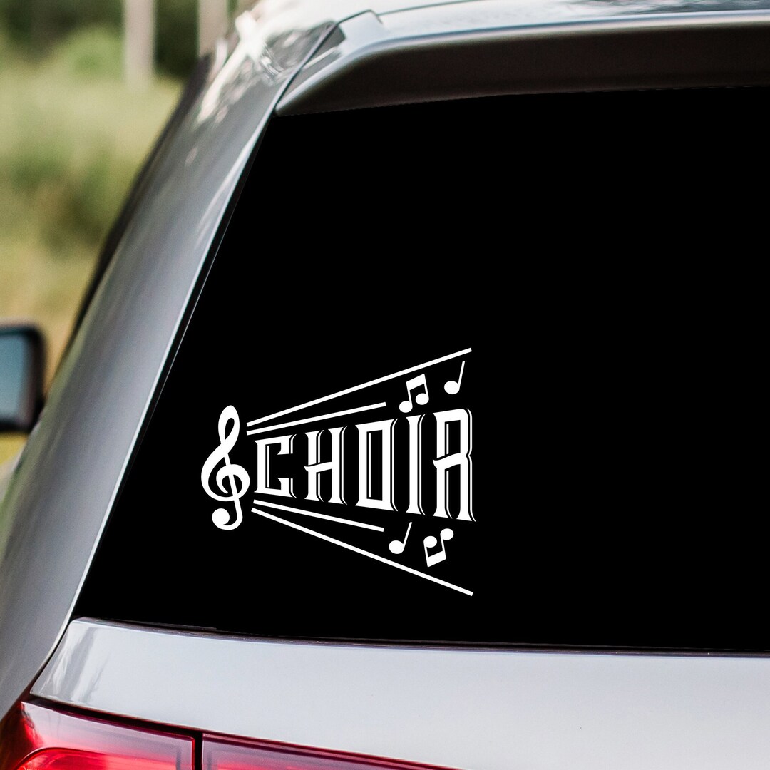 Choir Music Notes Vinyl Decal Sticker - Etsy