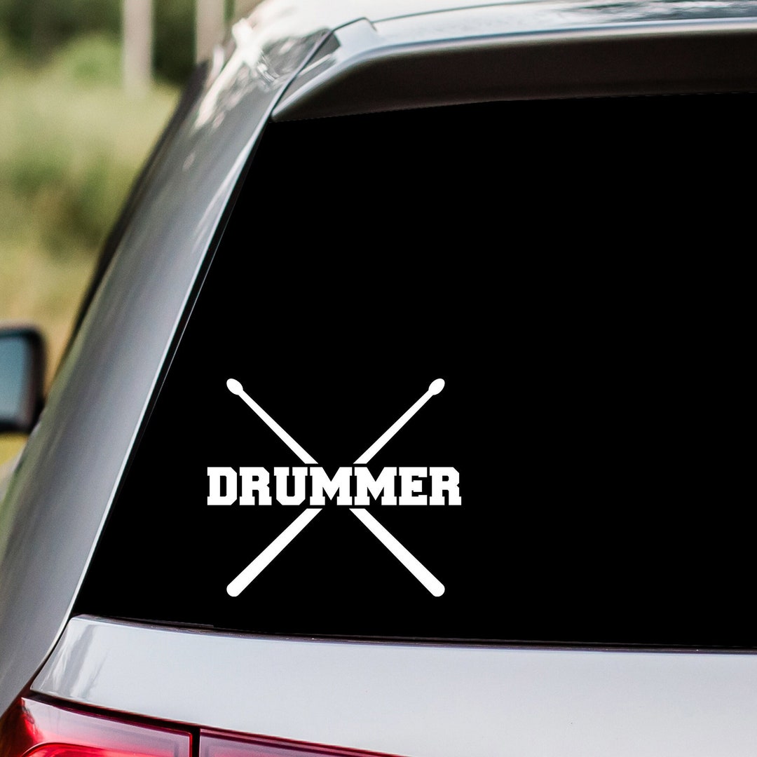 Drummer Drumsticks Vinyl Decal Sticker - Etsy