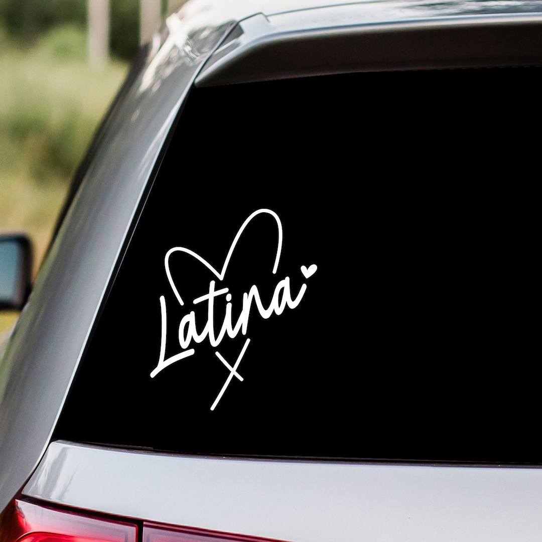 Latina Love Heart Vinyl Decal Sticker - Etsy