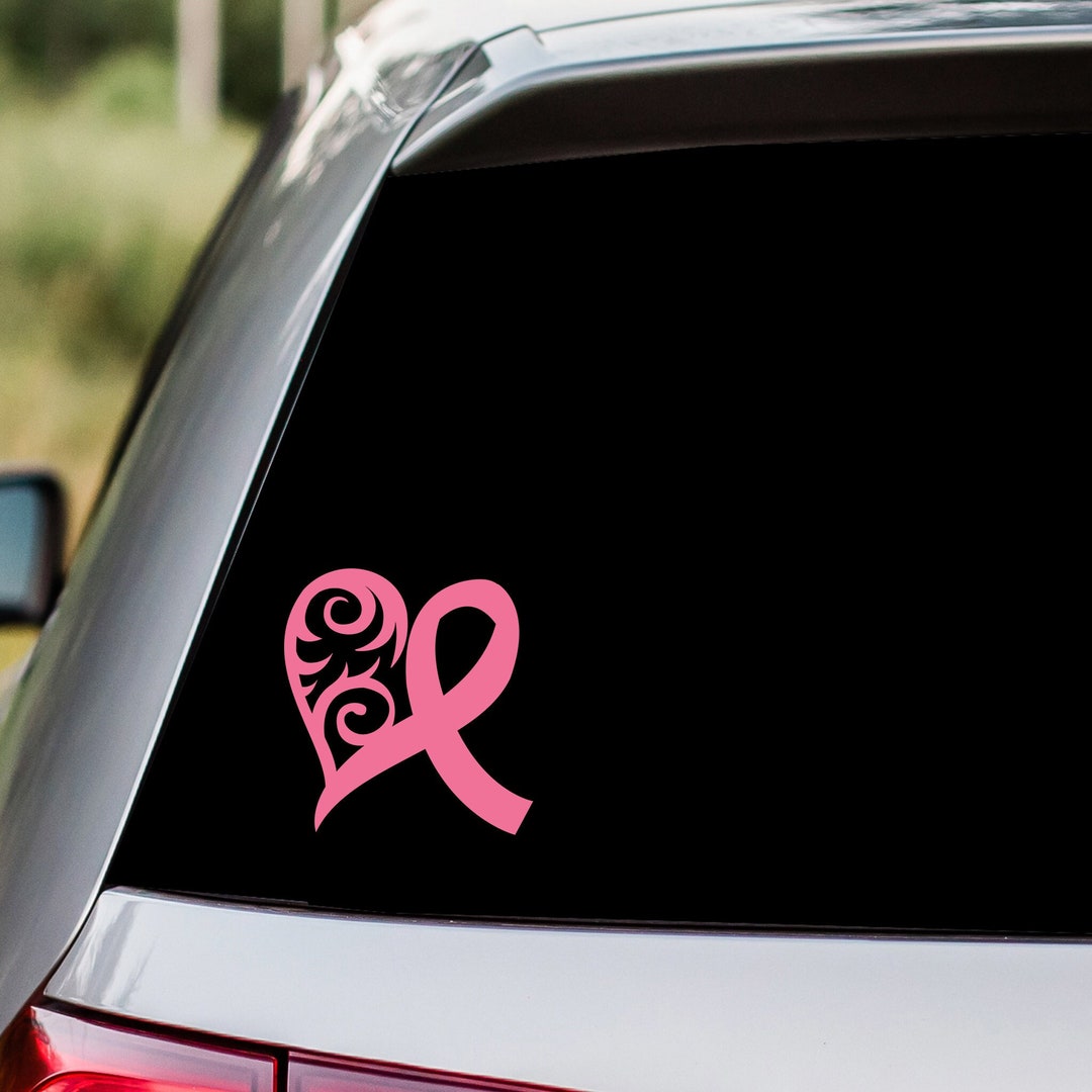 Awareness Ribbon Heart Vinyl Decal Sticker - Etsy