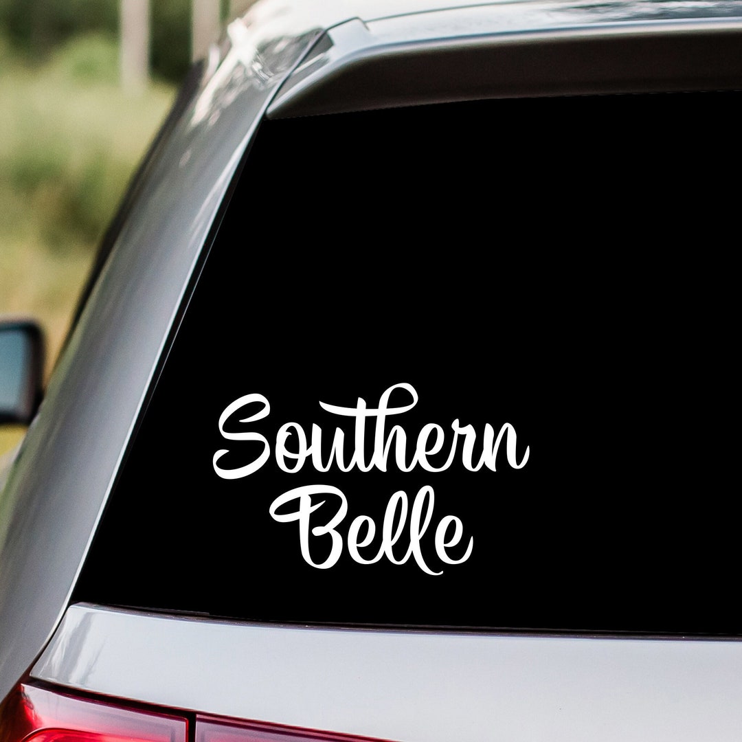 Southern Belle Vinyl Decal Sticker - Etsy