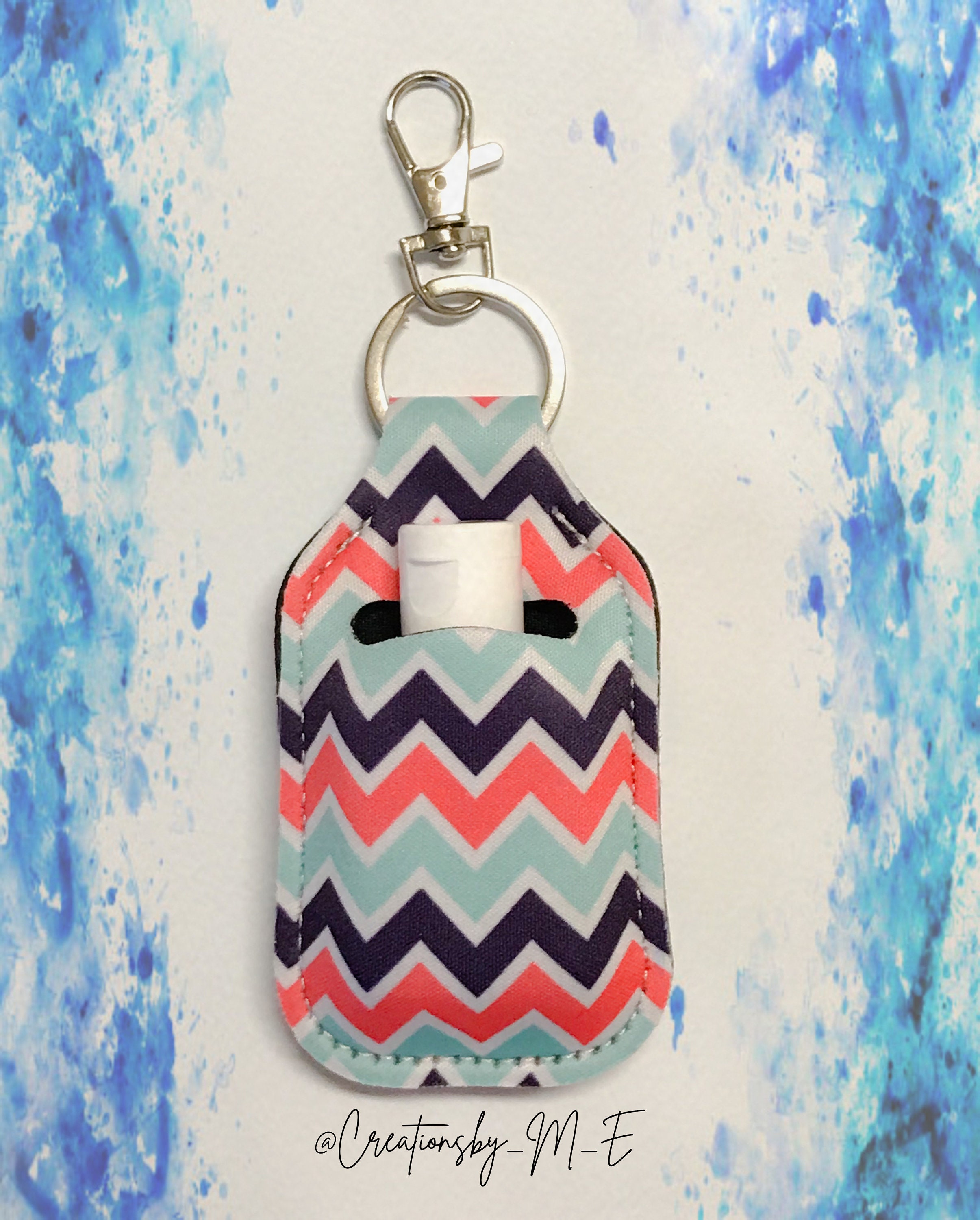 Hand Sanitizer Holder Keychain Personalized Monogram | Etsy