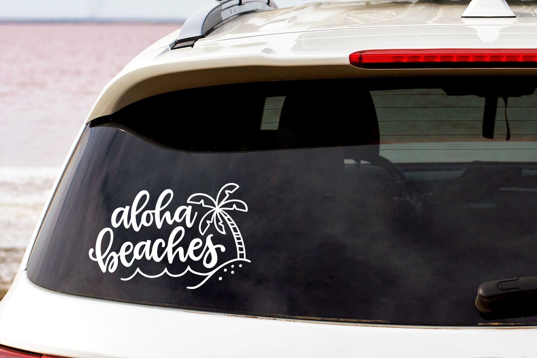 Aloha Beaches Vinyl Decal Sticker - Etsy