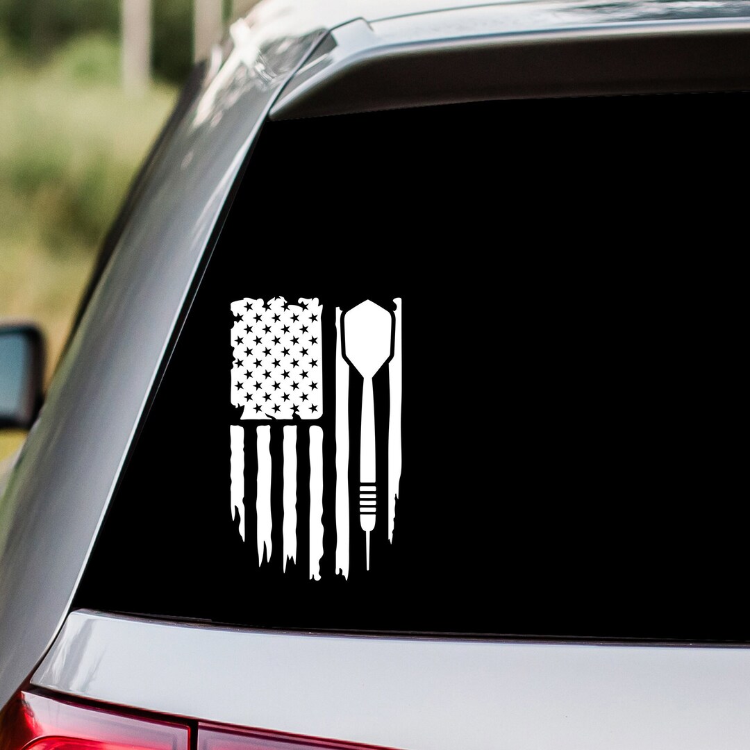 Dart American Flag Vinyl Decal Sticker - Etsy