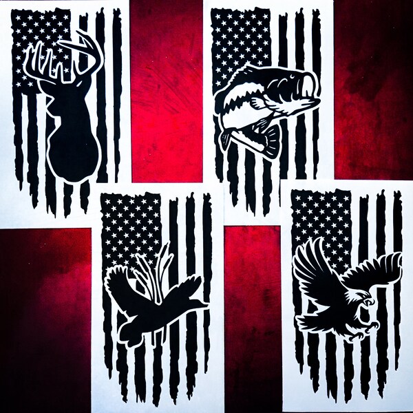 Fishing and Hunting Truck Decal - Etsy