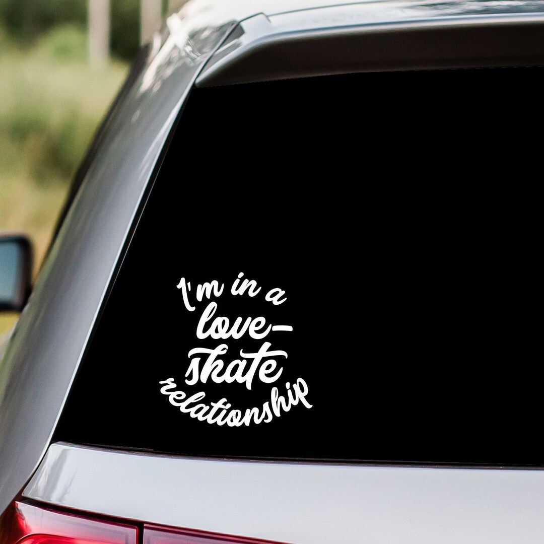 Love Skate Relationship Vinyl Decal Sticker - Etsy