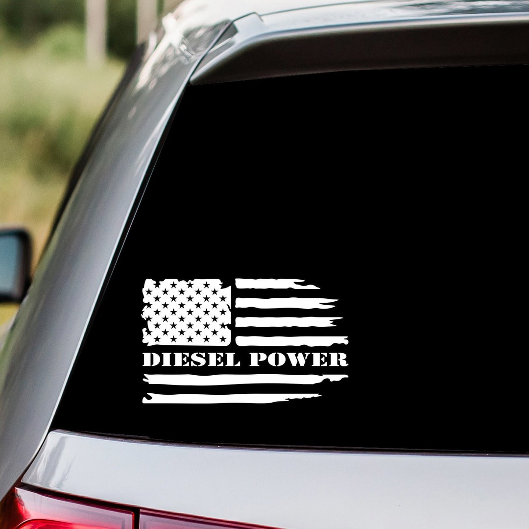 Diesel Power Patriotic American Flag Decal Sticker - Etsy