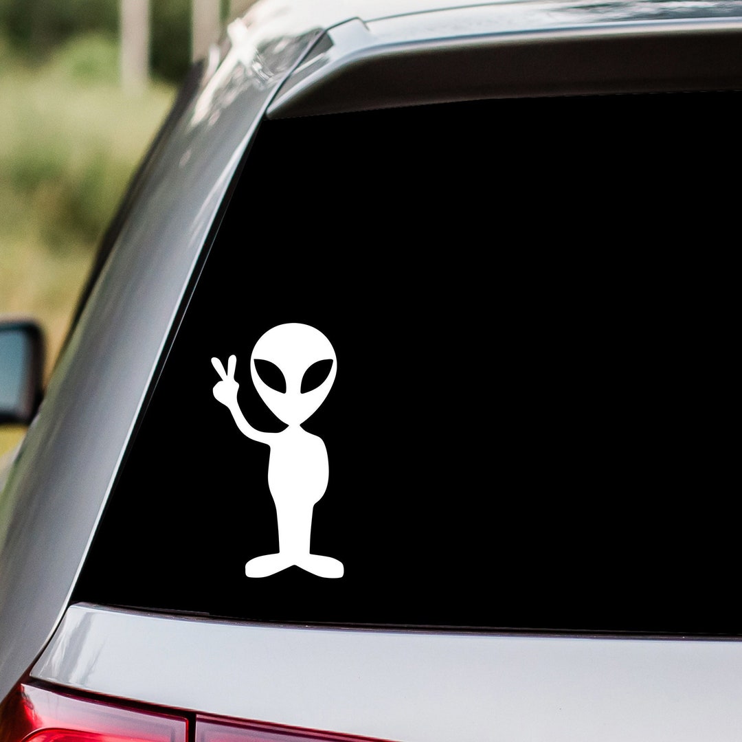 Alien I Come in Peace Vinyl Decal Sticker - Etsy