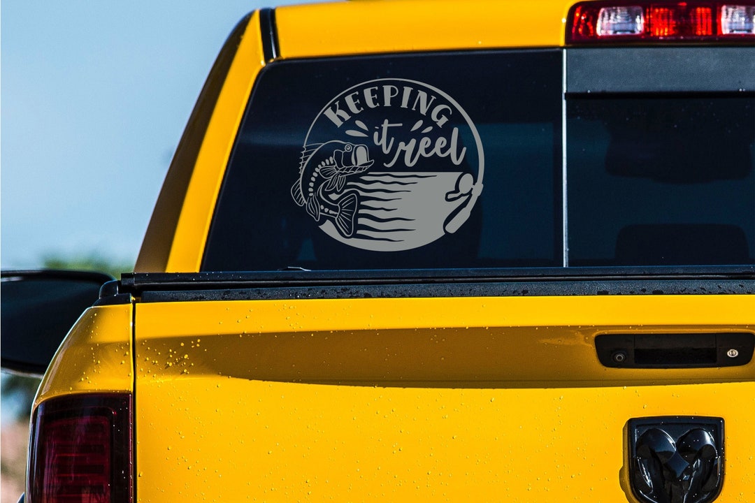 Keeping It Reel Fishing Vinyl Decal - Etsy