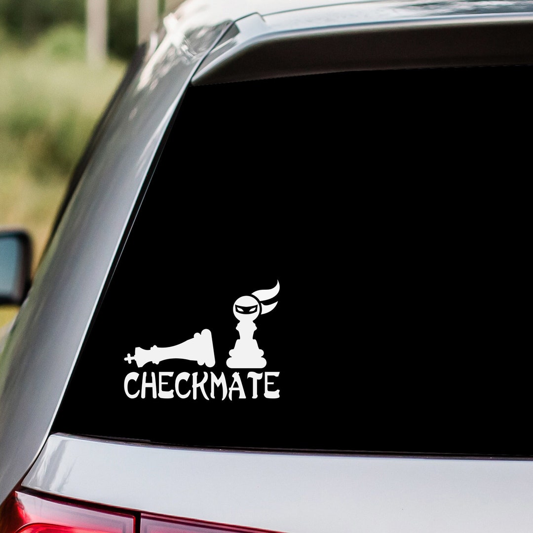 Checkmate Chess Ninja Vinyl Decal Sticker - Etsy