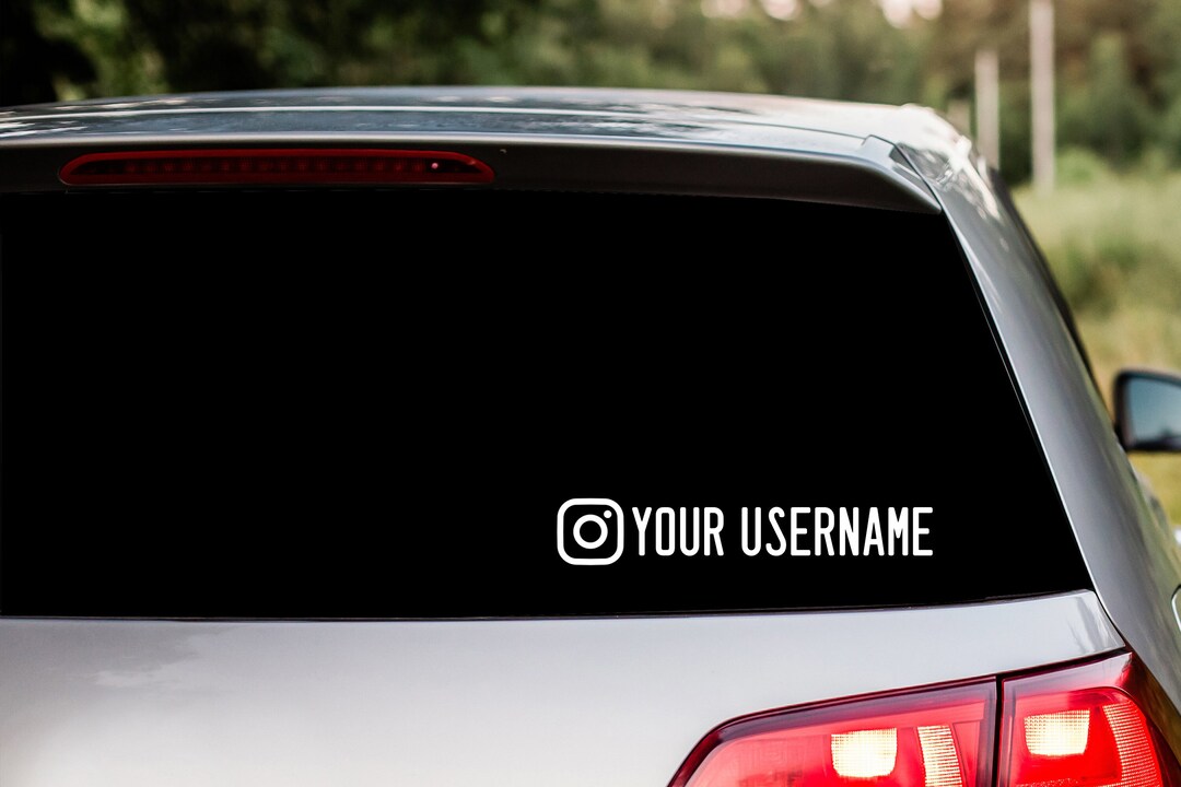 Username Vinyl Decal Custom Social Media Handle - Etsy