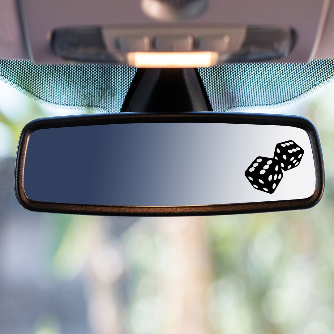 Dice Rear View Mirror Decal: Car Laptop Sticker - Etsy