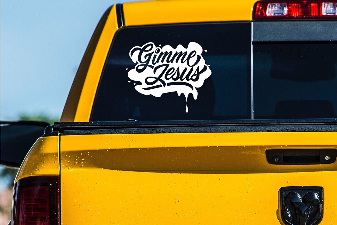 Gimme Jesus Vinyl Decal Sticker - Etsy
