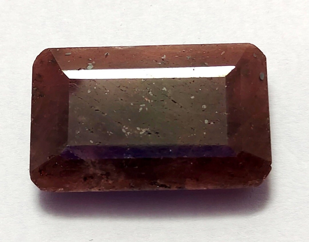 Natural Brown Ruby: Untreated Emerald Cut Loose Gemstone H22-2 - Etsy