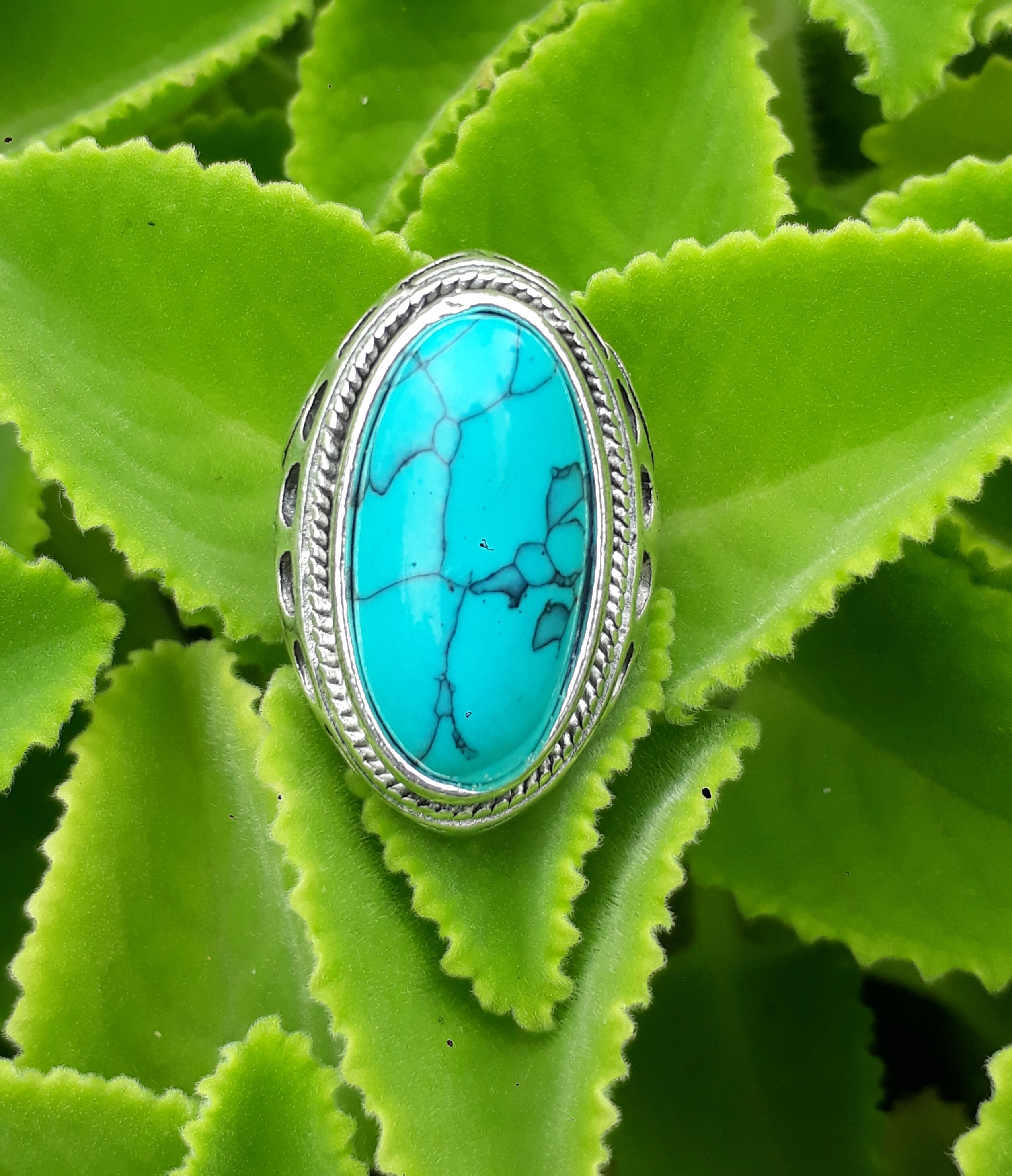 Natural Blue Color Turquoise Clear Quartz Vintage Man's - Etsy UK