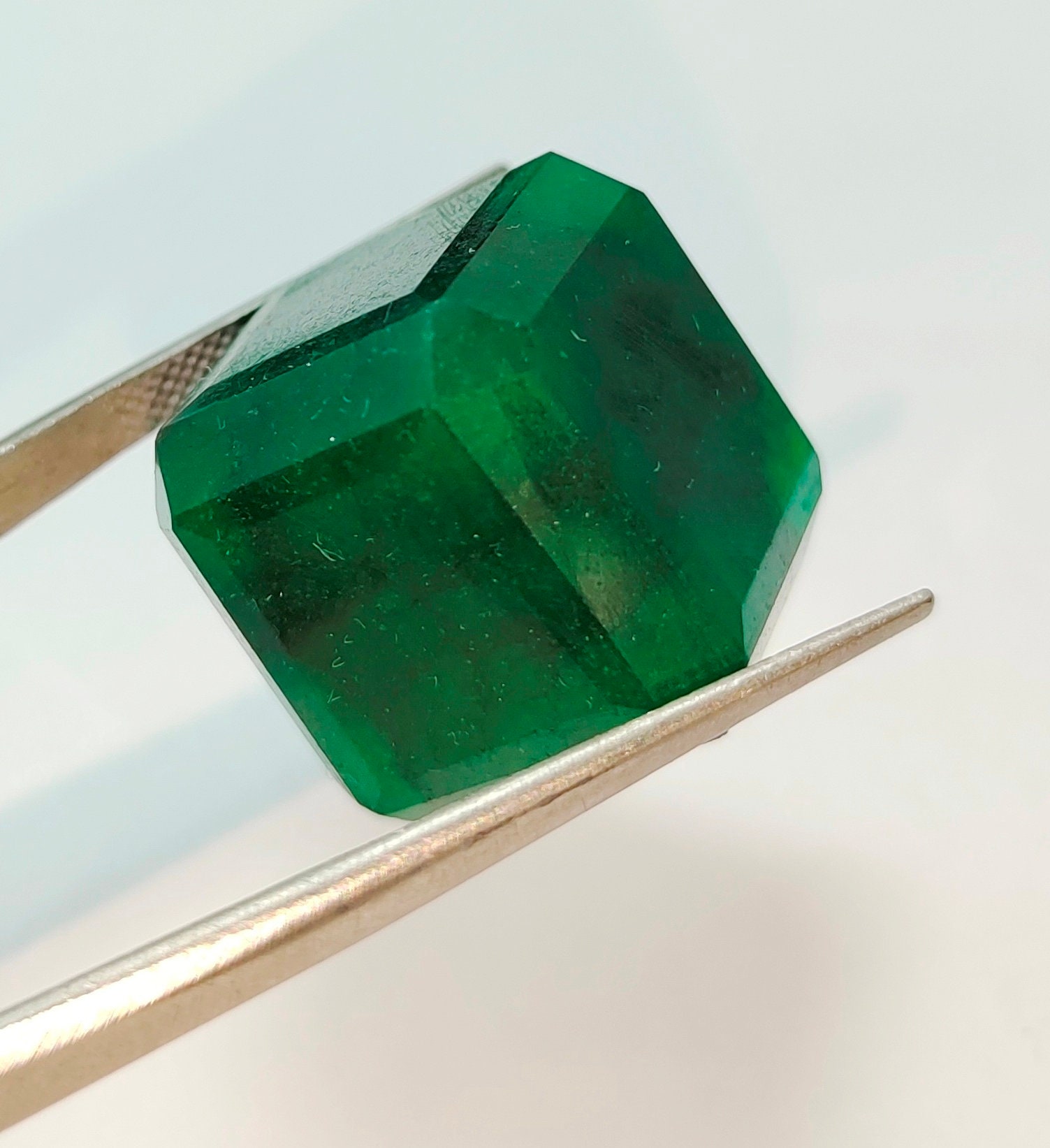 Natural Green Beryl trapiche Cube Shape Loose Gemstone - Etsy