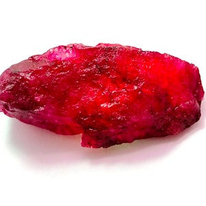 Natural Bixbite Red Beryl Crystal Raw Rough Loose Gemstone Genuine Red ...