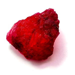 Natural Bixbite Red Beryl Crystal Raw Rough Loose Gemstone Genuine Red ...