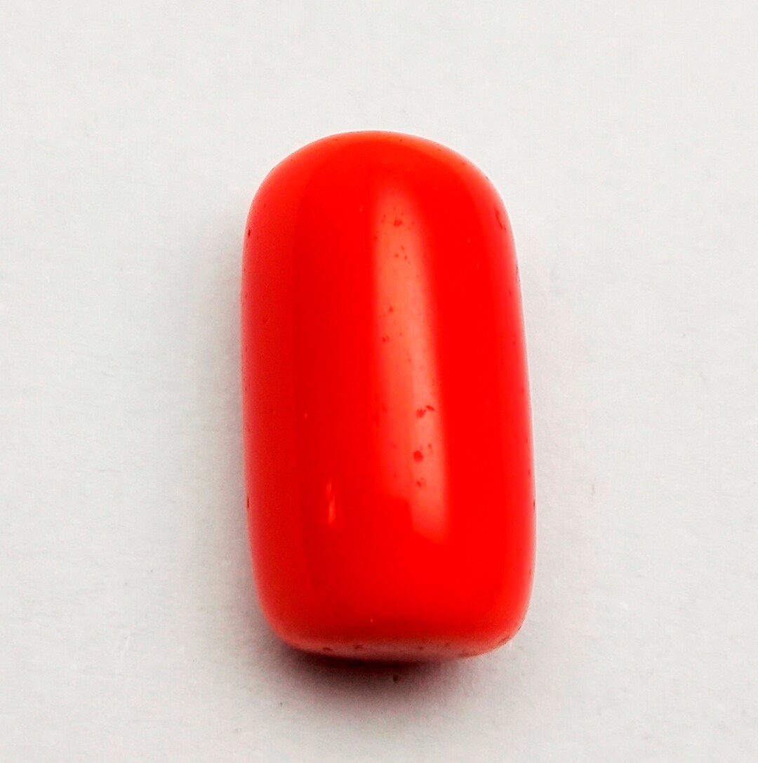 Natural Red Italian Coral Cabochon Loose Gemstone - Etsy