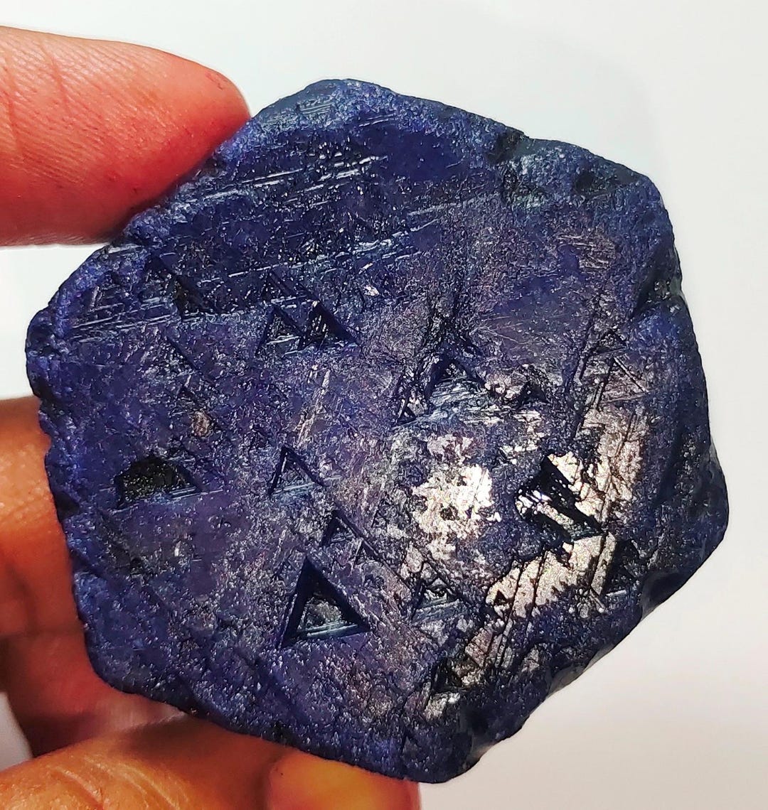 Natural Blue Sapphire Corundum Rough Gemstone - African Origin T66-1 - Etsy