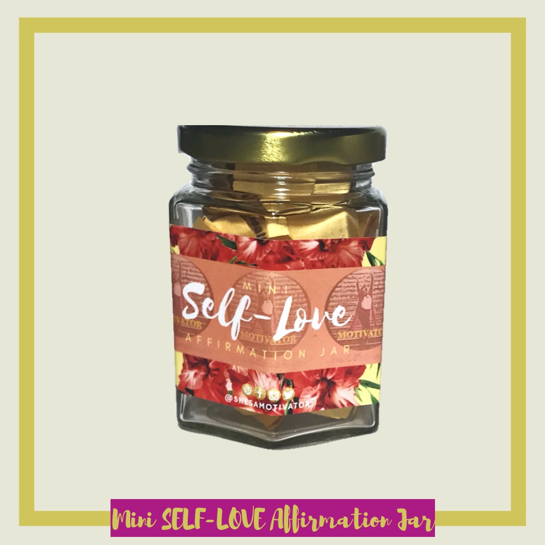 Self-love Affirmation Jar (inspiration Jar, Prayer Jar, Blessing Jar ...
