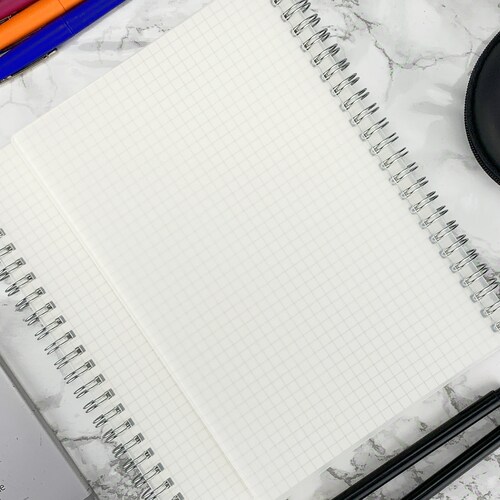 Black Paper Journal Book / Notebook A5 _ Dotted Grid _ | Etsy