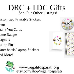 Disaster Relief DRC Gift Treat Label Instant Download Jw Printables ...