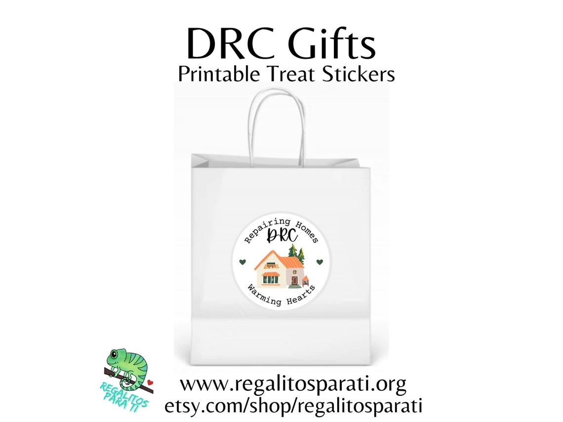 Disaster Relief DRC Gift Treat Label Instant Download Jw - Etsy