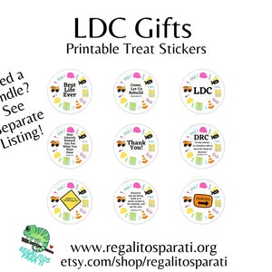 Safety & Spirituality LDC DRC Printable Sticker Treat Label Download ...
