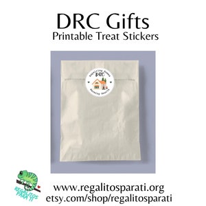 Disaster Relief DRC Gift Treat Label Instant Download Jw Printables ...