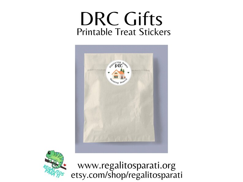 Disaster Relief DRC Gift Treat Label Instant Download Jw Printables ...