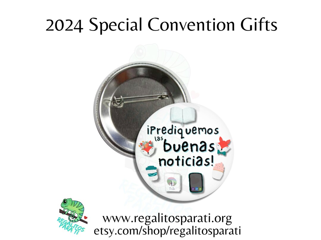 Spanish Prediquemos Las Buenas Noticias Button Pins Vinyl Stickers 2024 ...