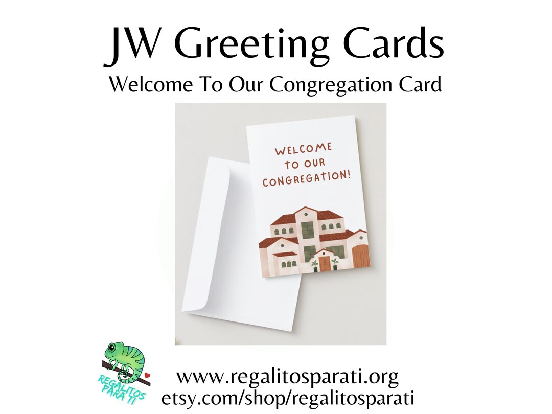 Welcome to Our Congregation JW Printable Greeting Cards New Families ...