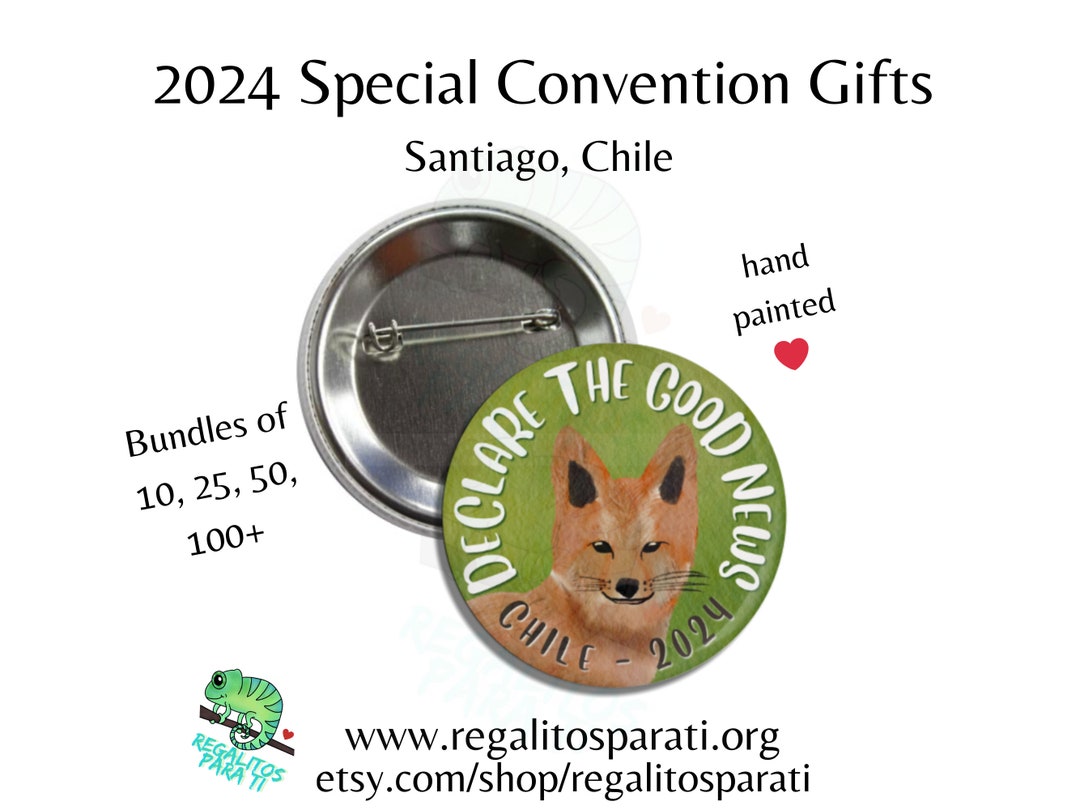 Santiago, Chile Declare the Good News JW Special Convention Gifts Pins ...