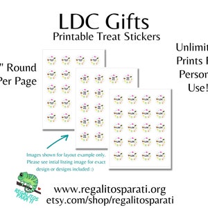 LDC Gift Treat Label Bundle - JW Cupcake Topper Download- Ldc Printable ...