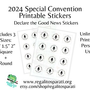 Declare the Good News Stickers 2024 JW Special Regional Convention ...