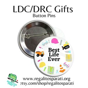 LDC Best Life Ever Pins Pack of 10, 25, 50, or Bulk 100-500 DRC JW Pins ...