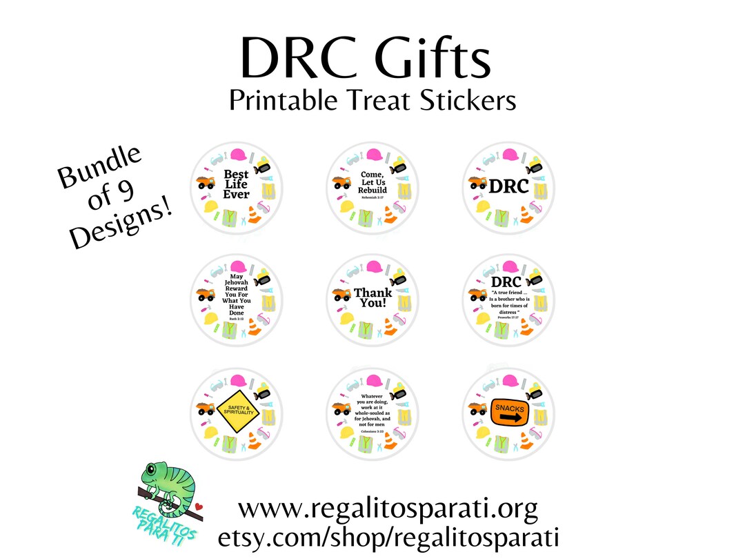 DRC Gifts Treat Label Bundle - JW Cupcake Topper Download- Ldc ...