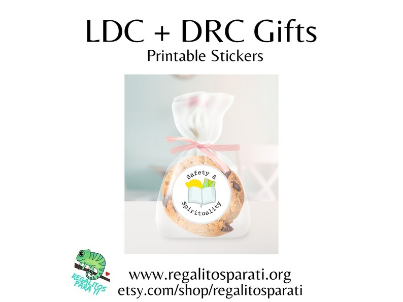 Safety & Spirituality LDC DRC Printable Sticker Treat Label - Etsy