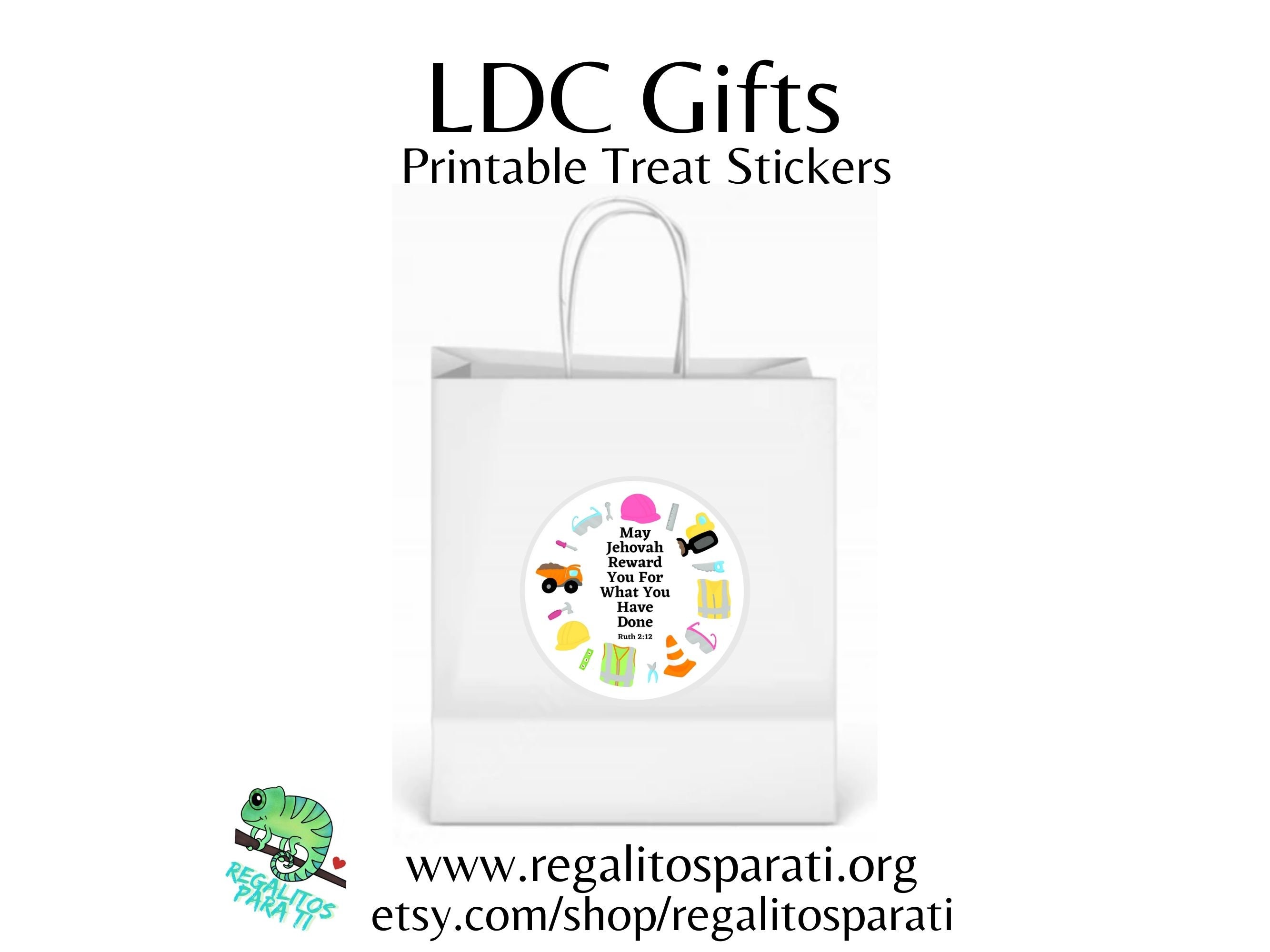 LDC Gift Treat Label Bundle JW Cupcake Topper Download Ldc - Etsy