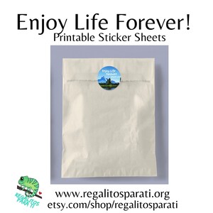 INSTANT DOWNLOAD Enjoy Life Forever Letter Writing Scripture Stickers ...