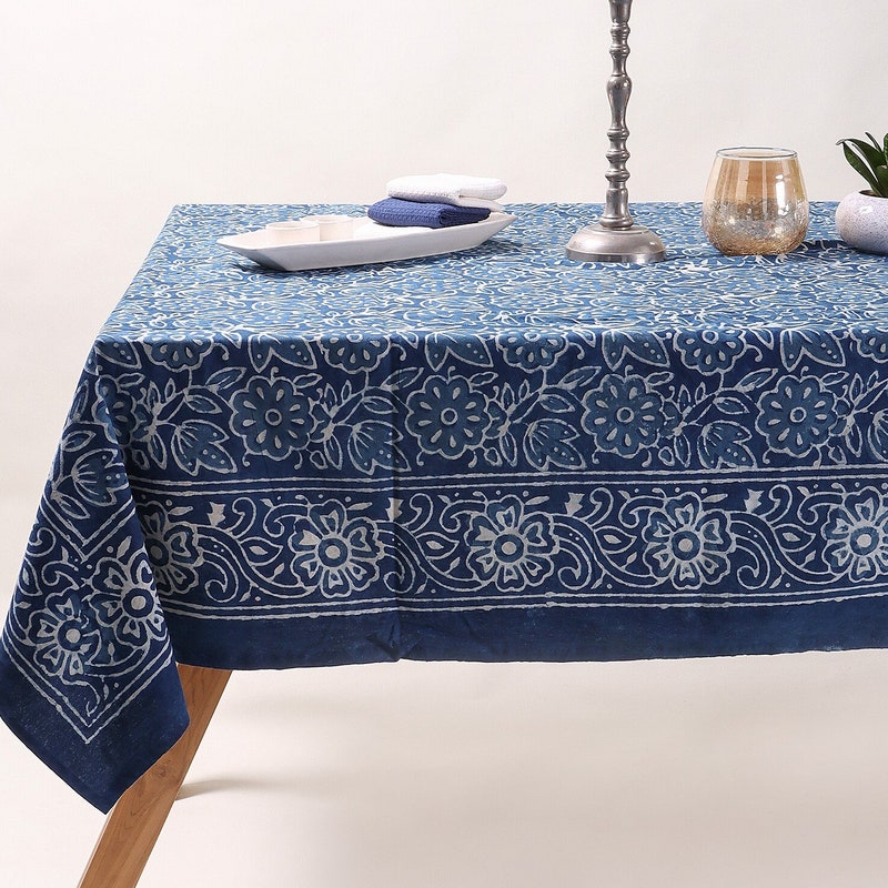 Block Print Tablecloth - Etsy