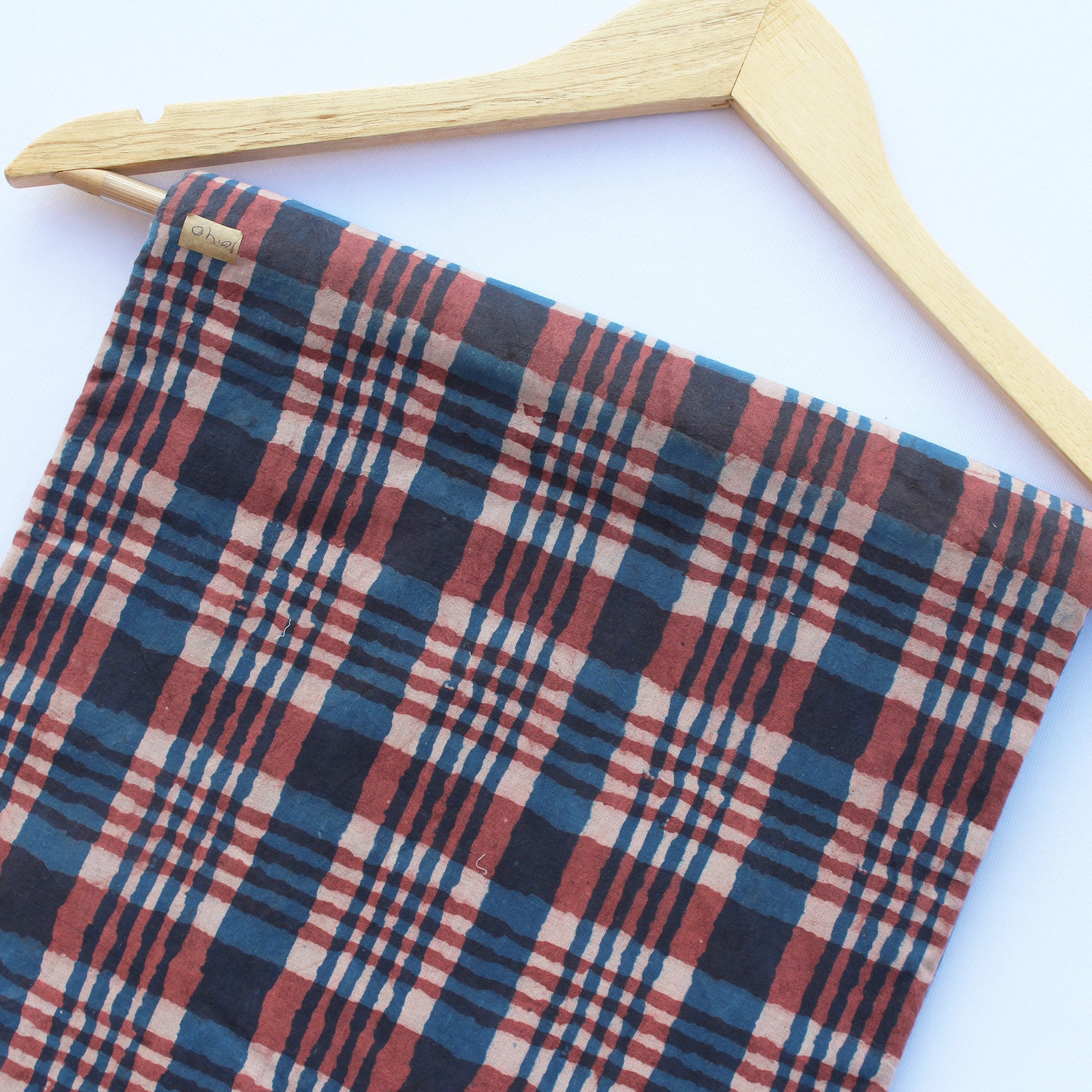 Sewing Fabric by the Yard Indian Block Print Fabric, Gingham Print ...